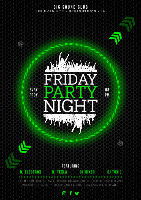 PARTY POSTER Template | PosterMyWall