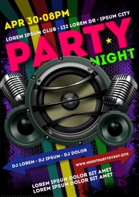 NIGHT PARTY POSTER Template | PosterMyWall