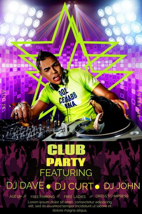 PARTY POSTER Template | PosterMyWall