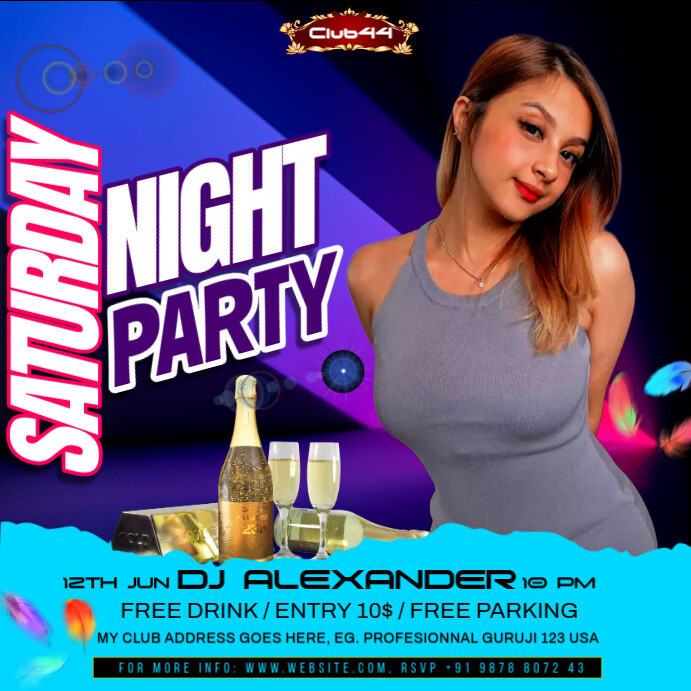 party poster Template | PosterMyWall