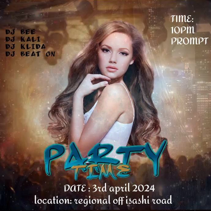 PARTY POSTER Template | PosterMyWall