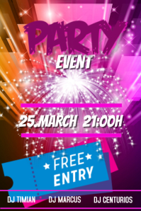 DANCE PARTY POSTER Template | PosterMyWall