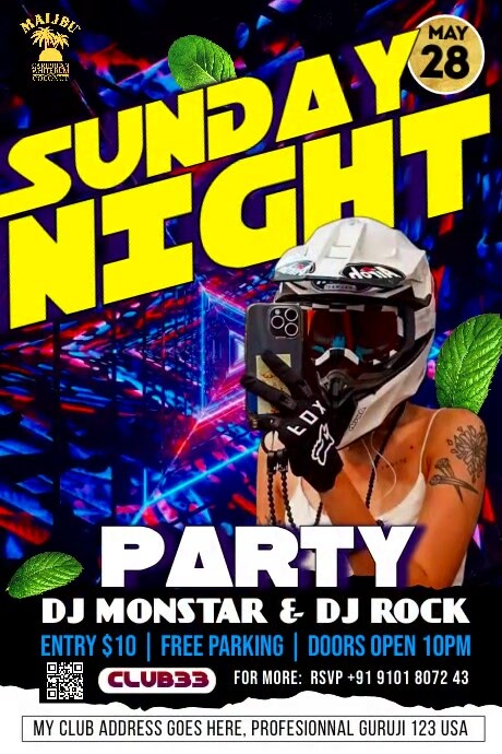 Party Social Media Ads Template | PosterMyWall