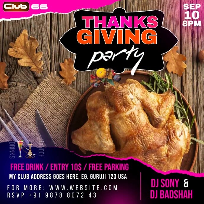 Party Social Media Ads Template | PosterMyWall