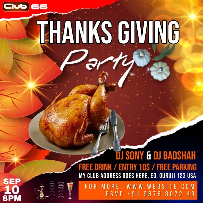 Party Social Media Ads Template | PosterMyWall