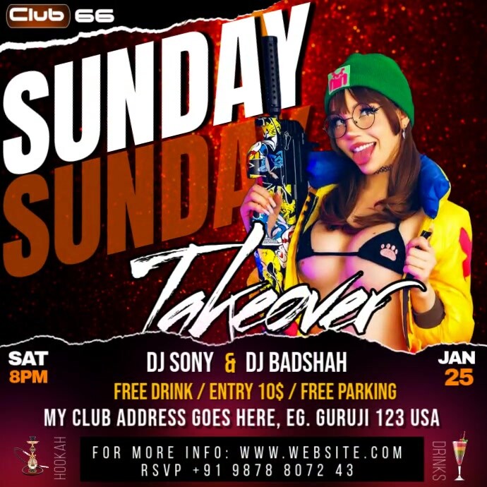 Party Social Media Ads Template | PosterMyWall