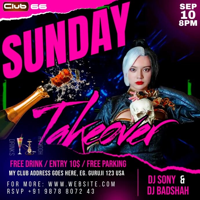 Party Social Media Ads Template | PosterMyWall