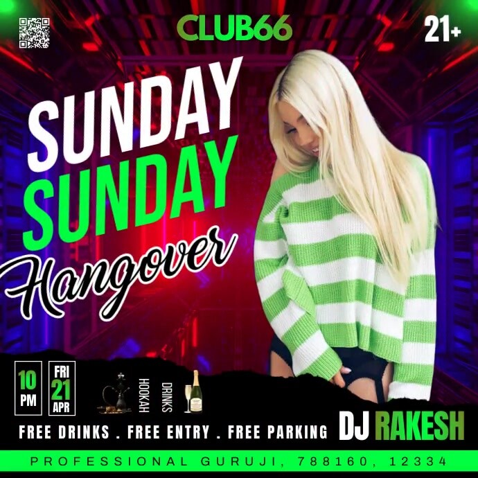 party social media post เทมเพลต | PosterMyWall