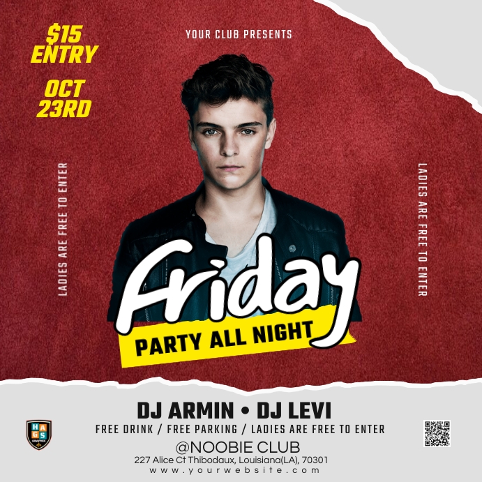 Copy of PARTY SQUARE.C | PosterMyWall