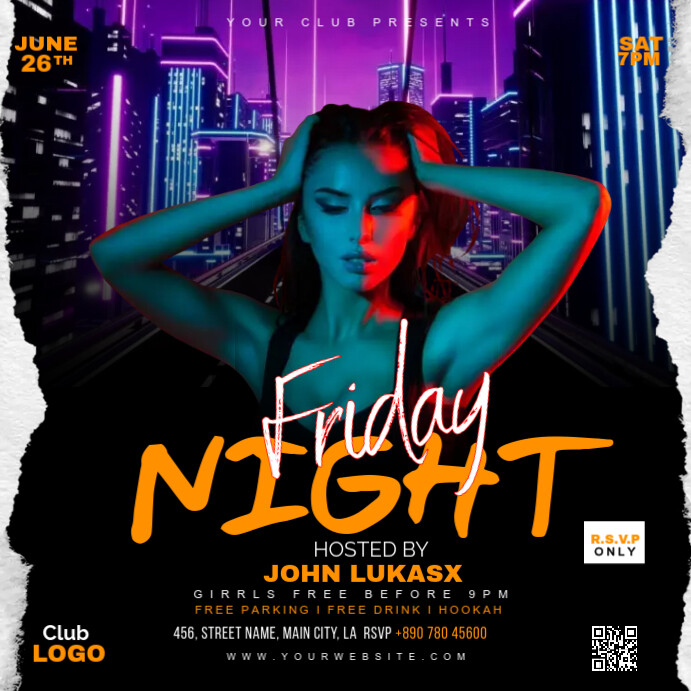 PARTY SQUARE.E Template | PosterMyWall