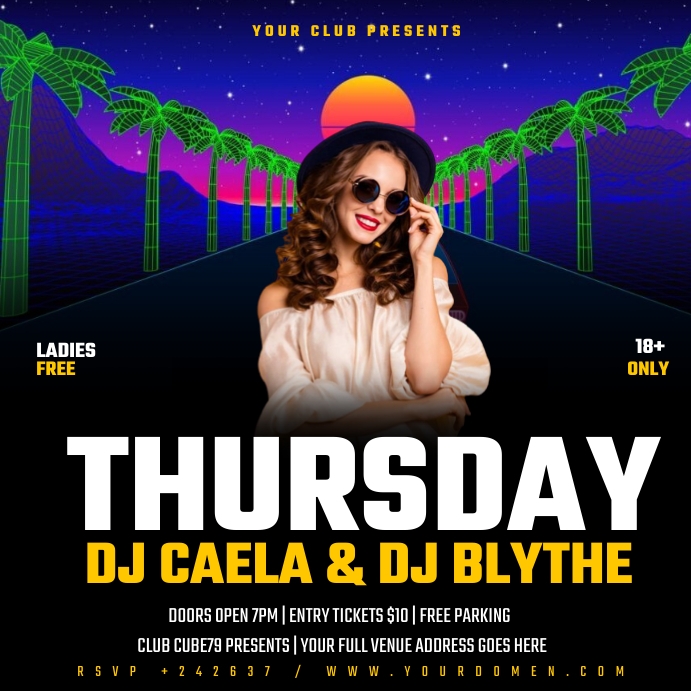 PARTY SQUARE.E Template | PosterMyWall