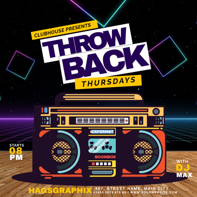 PARTY SQUARE.E Template | PosterMyWall