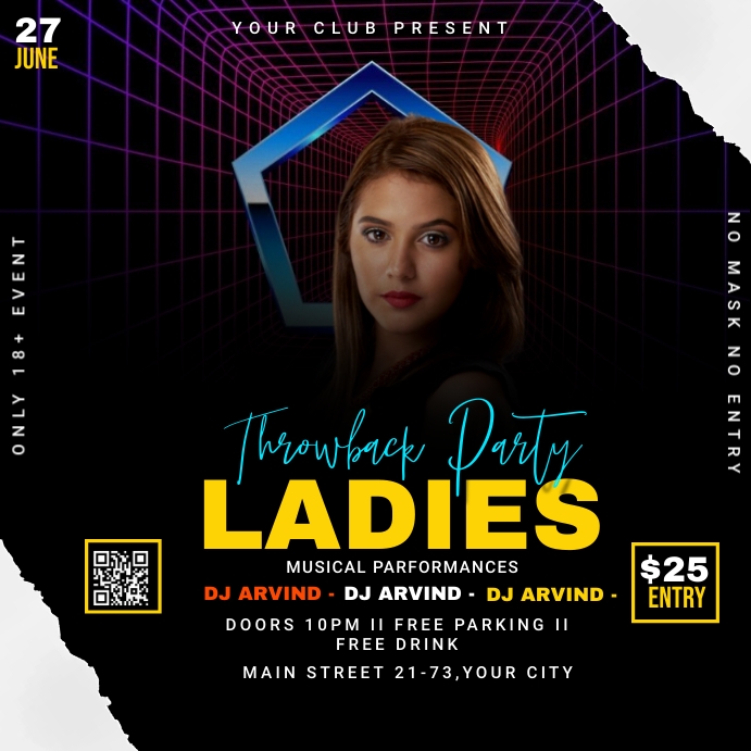 Copy of PARTY SQUARE.E | PosterMyWall