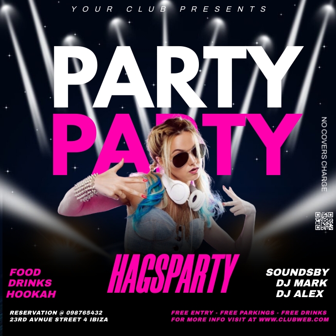 Copy of PARTY SQUARE.E | PosterMyWall