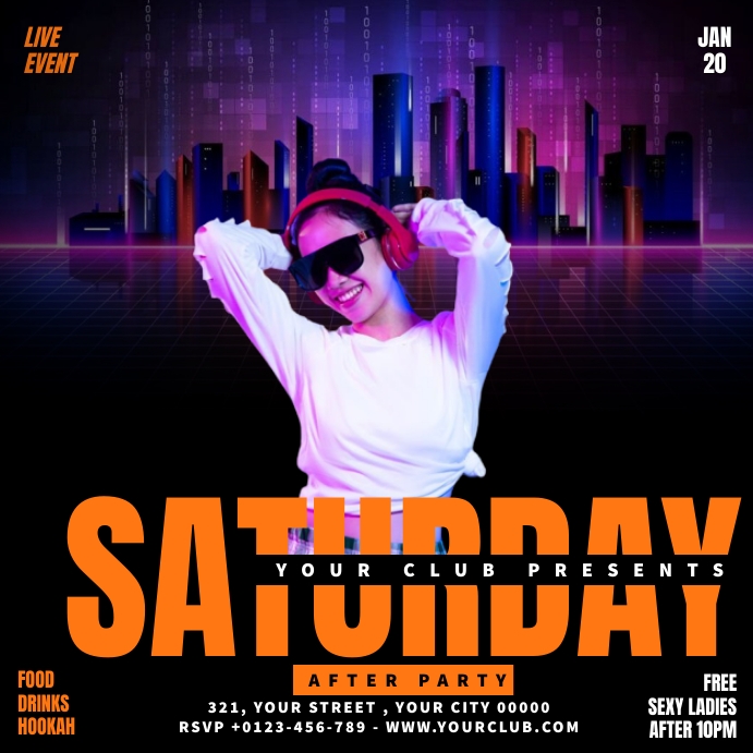 PARTY SQUARE.E Template | PosterMyWall