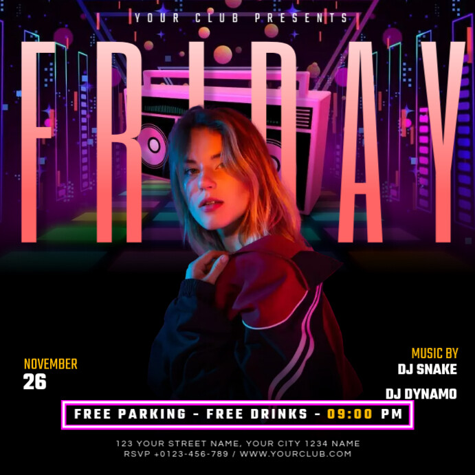 PARTY SQUARE.E Template | PosterMyWall