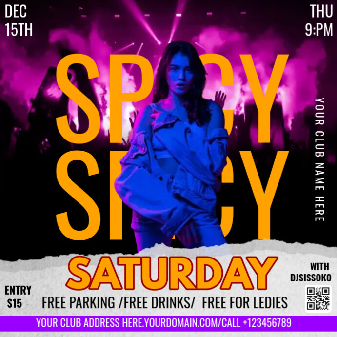 Copy of PARTY SQUARE.E | PosterMyWall