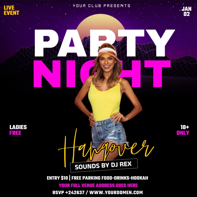 PARTY SQUARE.E Template | PosterMyWall