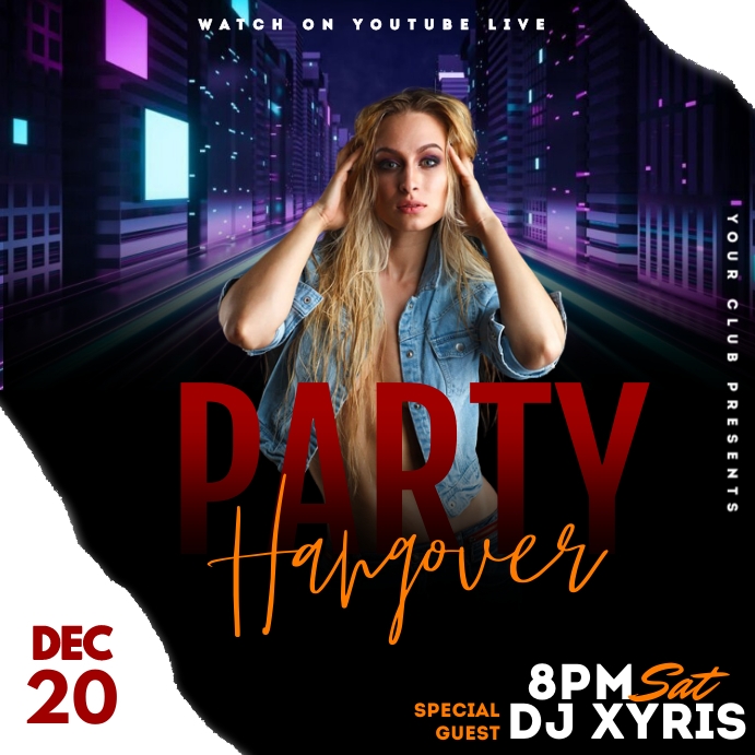 PARTY SQUARE.E Template | PosterMyWall