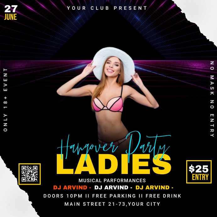 Copy of PARTY SQUARE.E | PosterMyWall