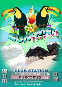 SUMMER BEACH PARTY Template | PosterMyWall