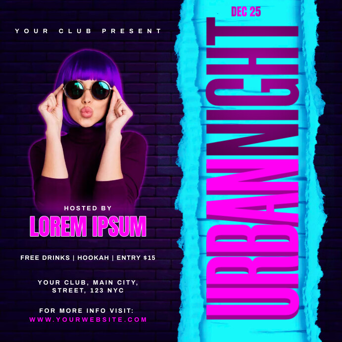 PARTY TEMPLATE.R | PosterMyWall