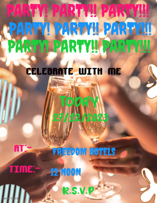 PARTY TIME Template | PosterMyWall