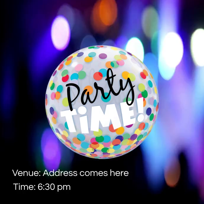 Party time Template | PosterMyWall