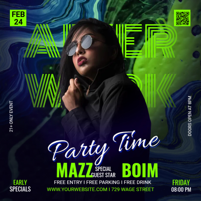 Party Time Template | PosterMyWall