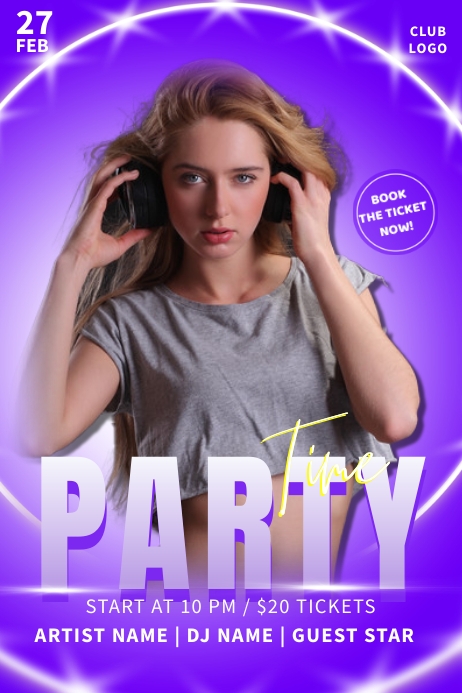 Party Time Template Poster | PosterMyWall