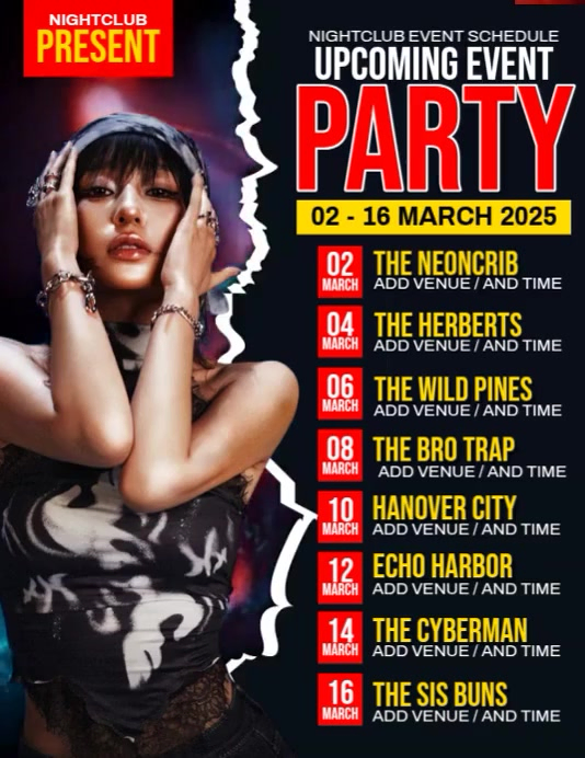 Party Upcoming Event Template | PosterMyWall