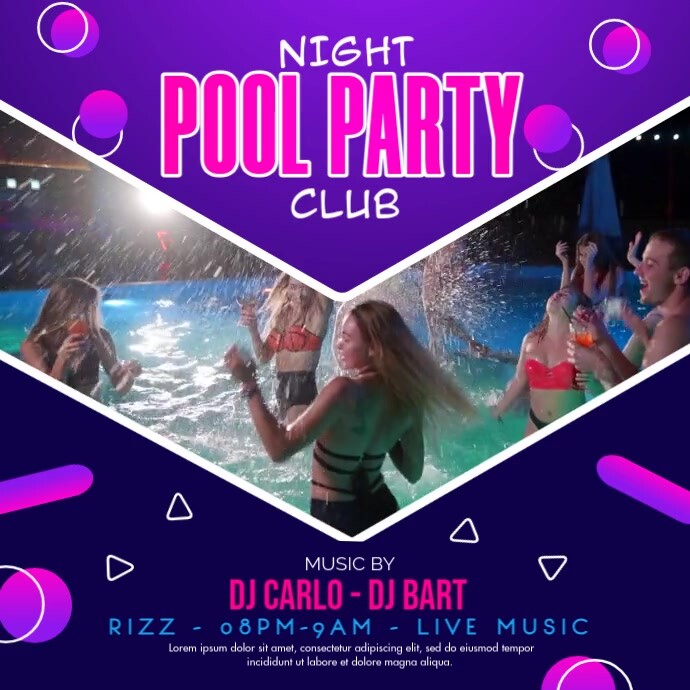 PARTY VIDEO Template | PosterMyWall