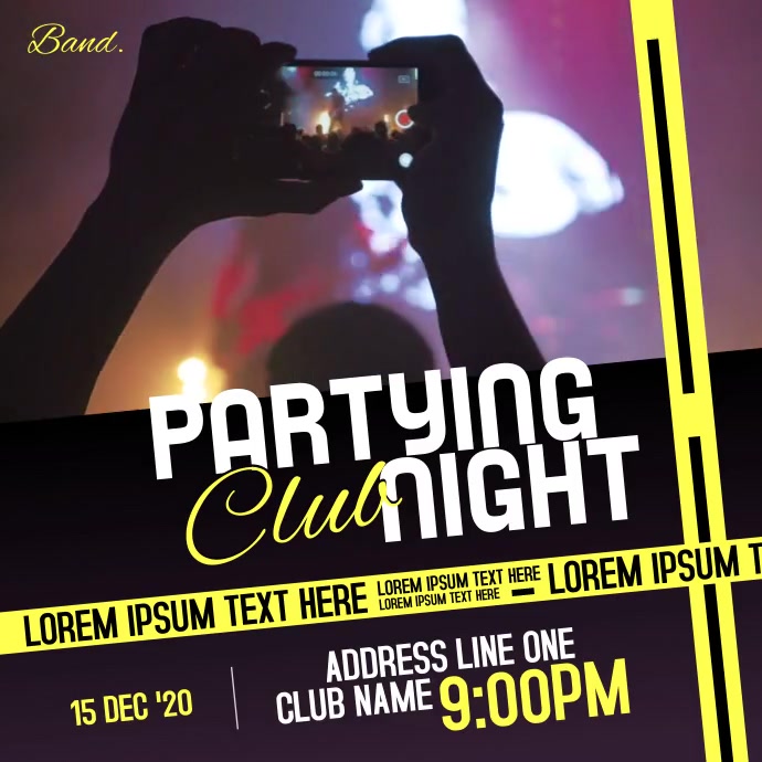 Party Video Flyer Design Template | PosterMyWall
