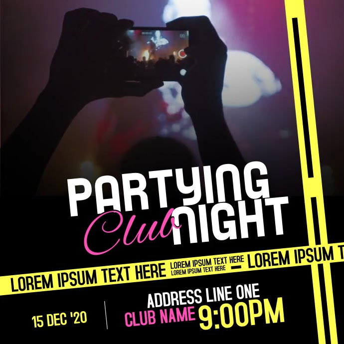 Party Video Flyer Design Template | PosterMyWall