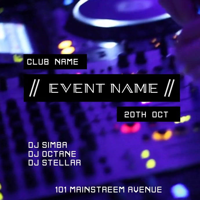 PARTY VIDEO TEMPLATE | PosterMyWall