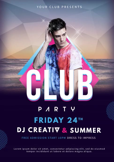 PARTY VIDEO TEMPLATE.C | PosterMyWall