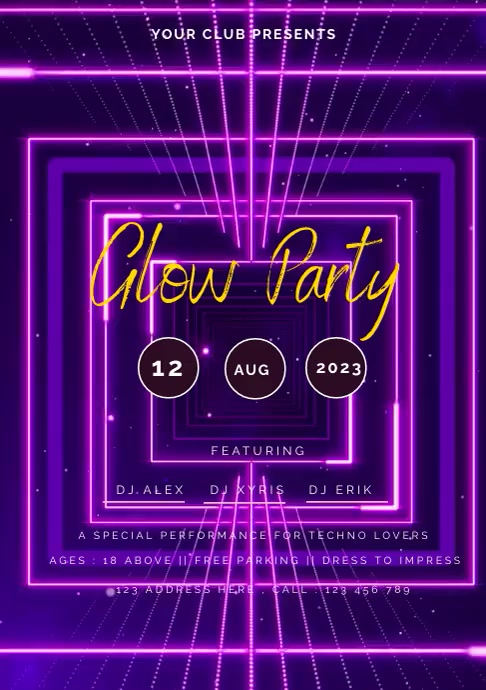 PARTY VIDEO.E Template | PosterMyWall
