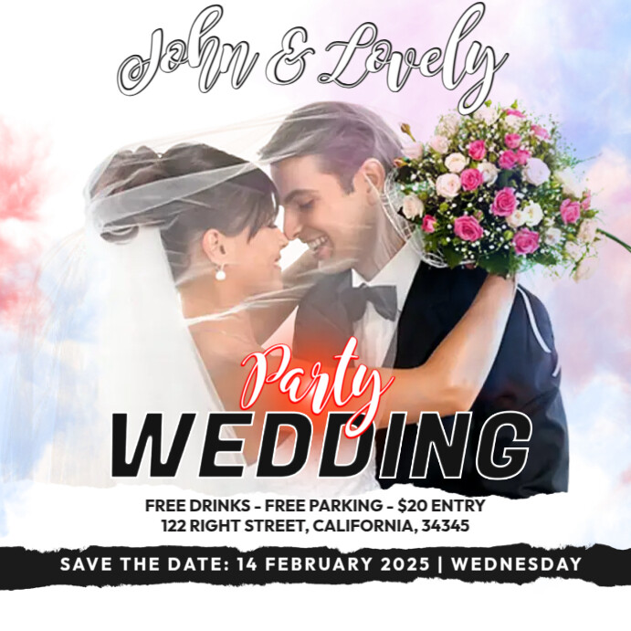 Party Wedding Ads Template | PosterMyWall