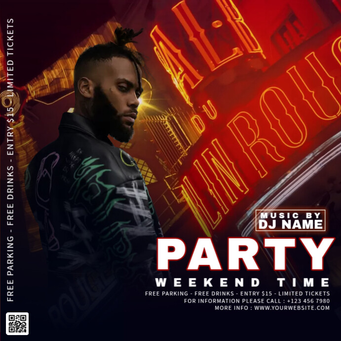 Plantilla de Party Weekend Template | PosterMyWall