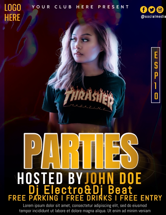 Copy of Party Yellow Ads | PosterMyWall