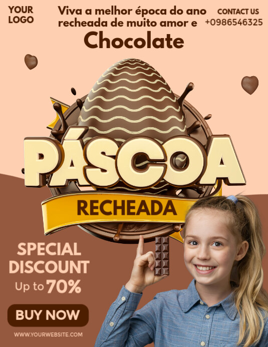 Pascoa Recheada Flyer Template | PosterMyWall