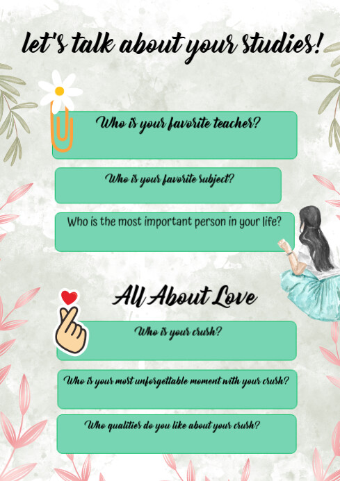 Plantilla de Passion & Pastimes Slam Book | PosterMyWall