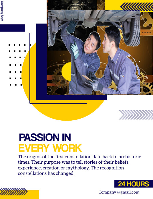 Passion in every work Template | PosterMyWall