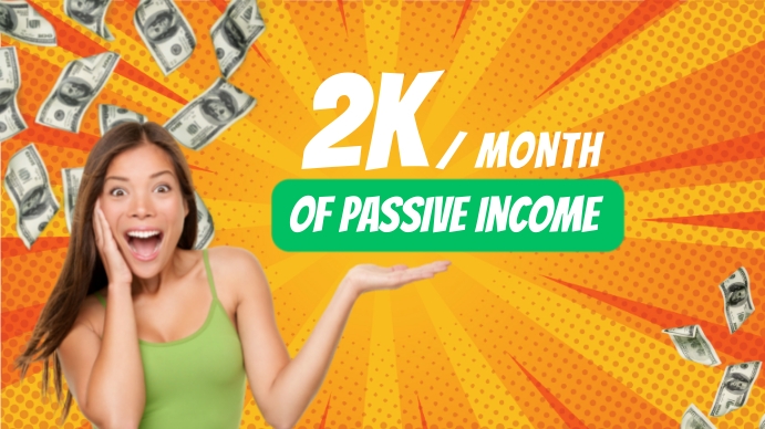 PASSIVE INCOME IDEAS YOUTUBE THUMBNAIL TEMPLA Template | PosterMyWall