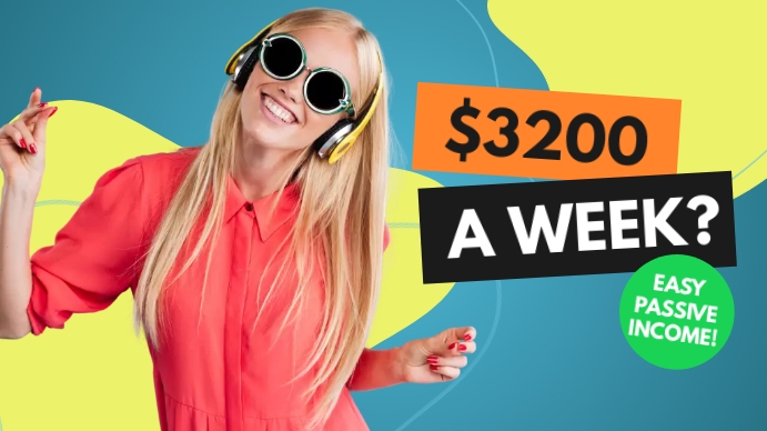 Copy of Passive income youtube thumbnail template | PosterMyWall