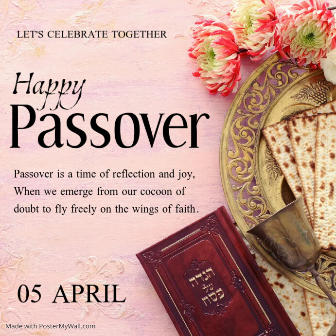 Passover, happy passover Instagram post Template | PosterMyWall