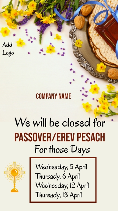 Copy of Passover announcement,pesach announcement | PosterMyWall
