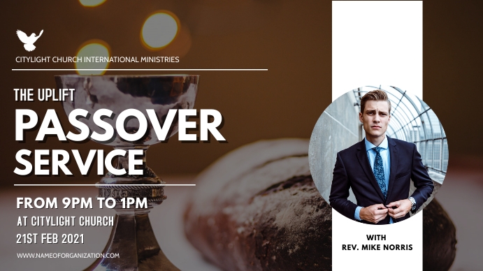 passover church flyer Template | PosterMyWall