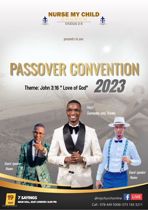 Plantilla de Passover Conference | PosterMyWall