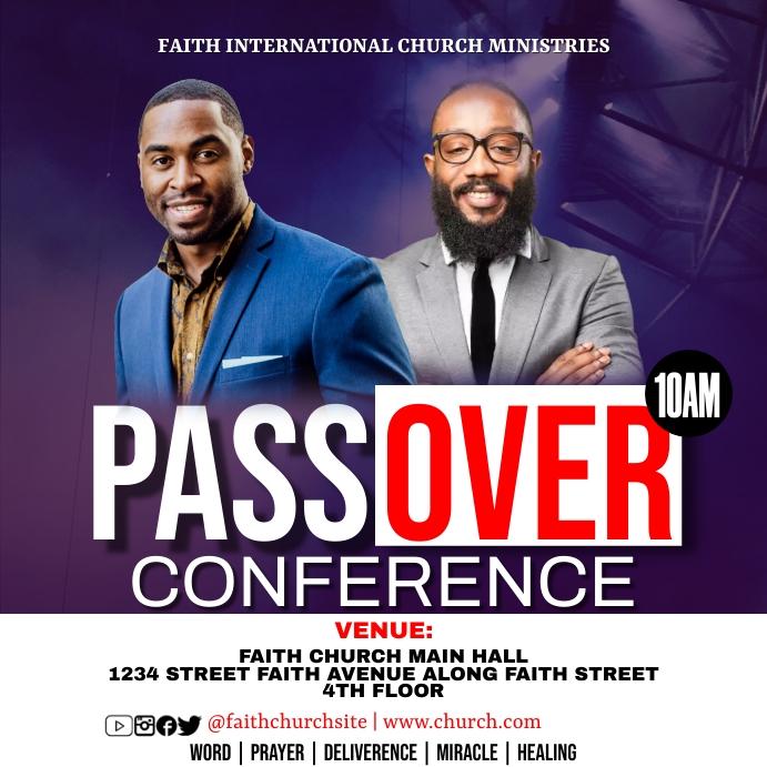 Plantilla de Passover conference | PosterMyWall